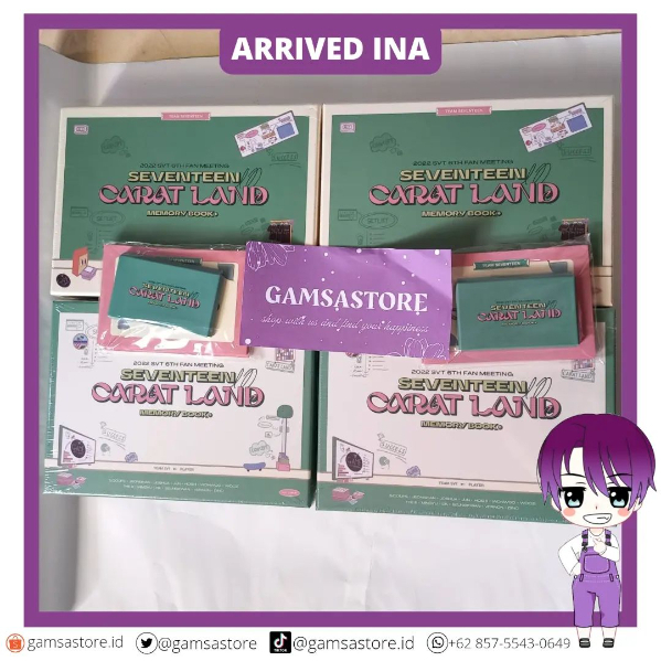 Jual Ready ! Seventeen in Carat Land Memory Book 2022 SET (DVD ...