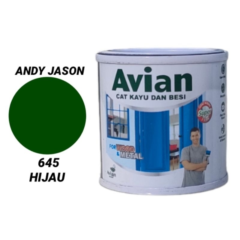 Jual CAT MINYAK AVIAN / CAT KAYU & BESI / NO 645 HIJAU KEMASAN 100CC ...