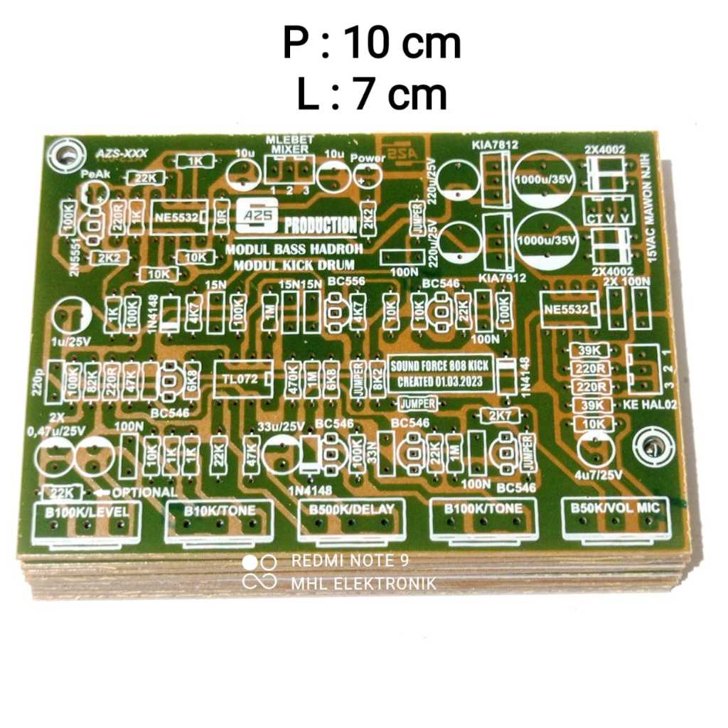 Jual PCB BASS HADROH & KICK DRUM PCB Modul Bass Hadroh Modul Kick Drum ...
