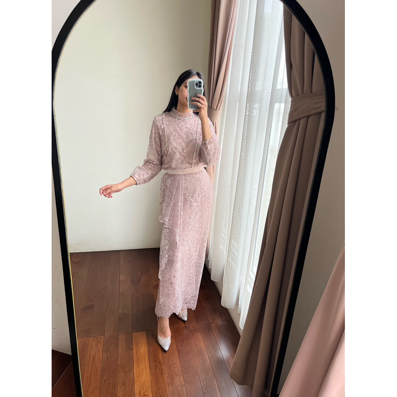 Jual amrthelabel / tury set / nude pink | Shopee Indonesia