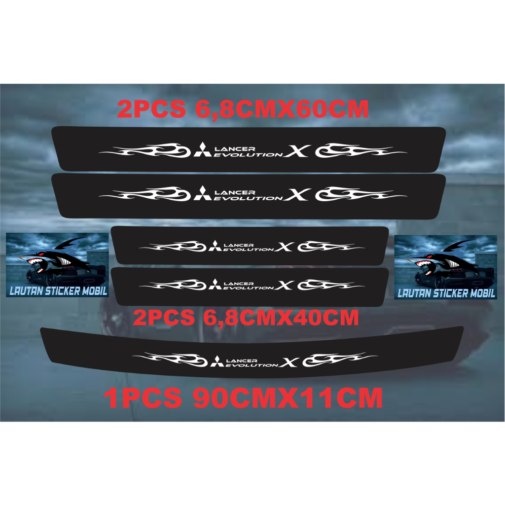 Jual STIKER STICKER CARBON 3D MOBIL LANCER EVOLUTION X STICKER KARBON ...