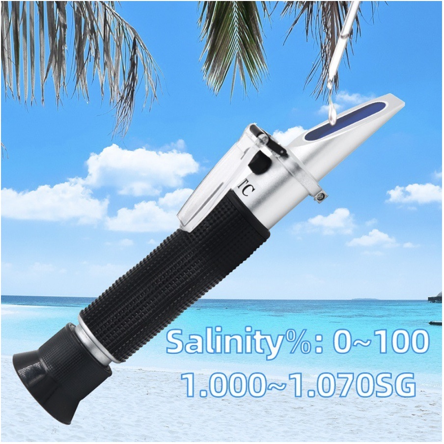 Jual Salinity Refractometer Alat Ukur Kadar Garam Asin Laut Payau ...