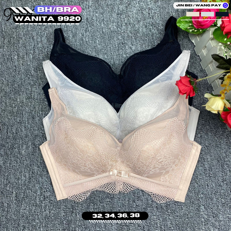 Jual BRA / BH WANITA 9920 TANPA KAWAT UKURAN 32-38 TERDAPAT 3 WARNA ...