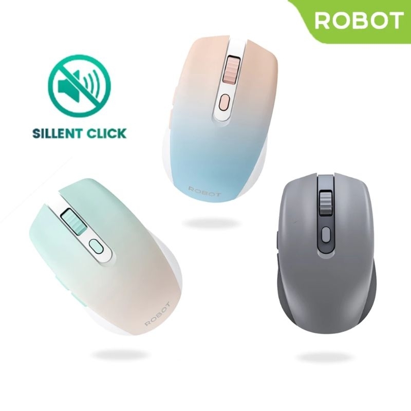 Jual MOUSE WIRELESS ROBOT M370 SILENT KEY ORIGINAL GARANSI 1 TAHUN ...