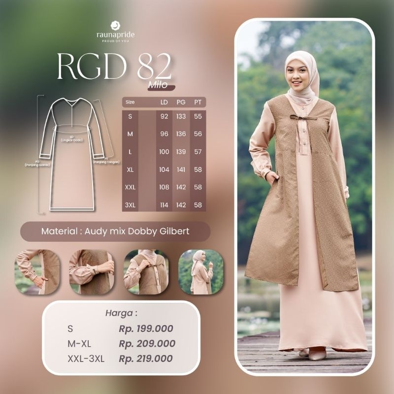 Jual GAMIS DEWASA CANTIK RAUNA PRIDE RGD 82 | Shopee Indonesia