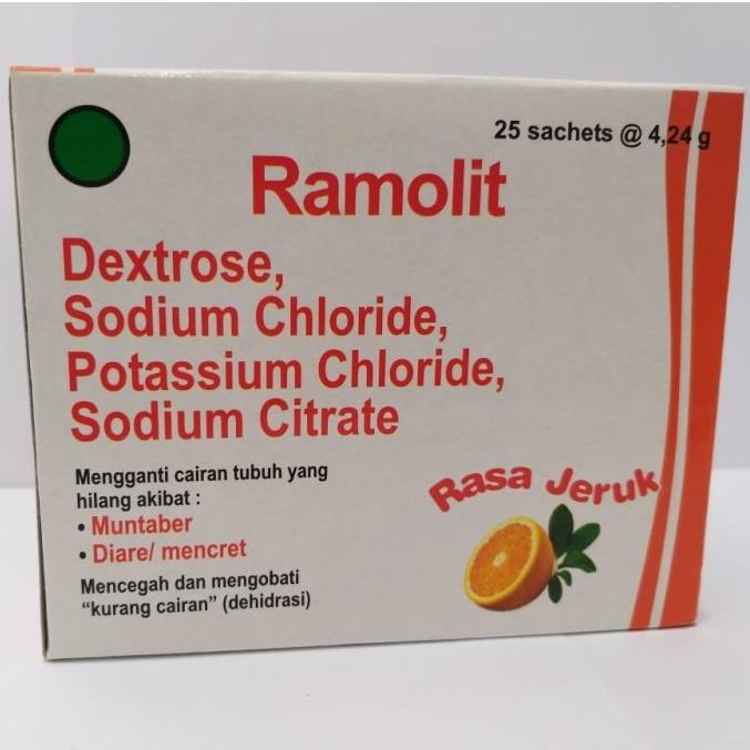 Jual RAMOLIT 1 box = 50 sachet Cairan Oralit Rasa Jeruk Mencegah dan ...