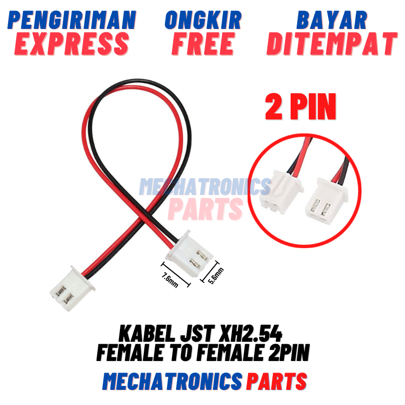Jual Kabel JST XH2.54 Female to Female 2, 3, 4, 5, 6, 7Pin Konektor Soket Socket RC XH 2.54 2 ...