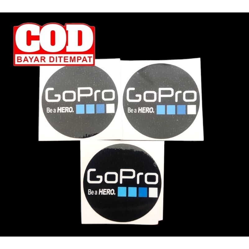 Jual stiker sticker go pro bulat cutting | Shopee Indonesia