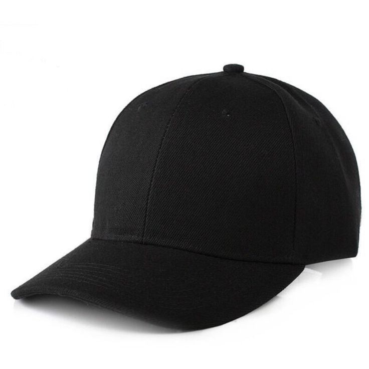 Jual Topi Polos baseball Pria Hitam Distro Berkualitas Bahan Rafel ...