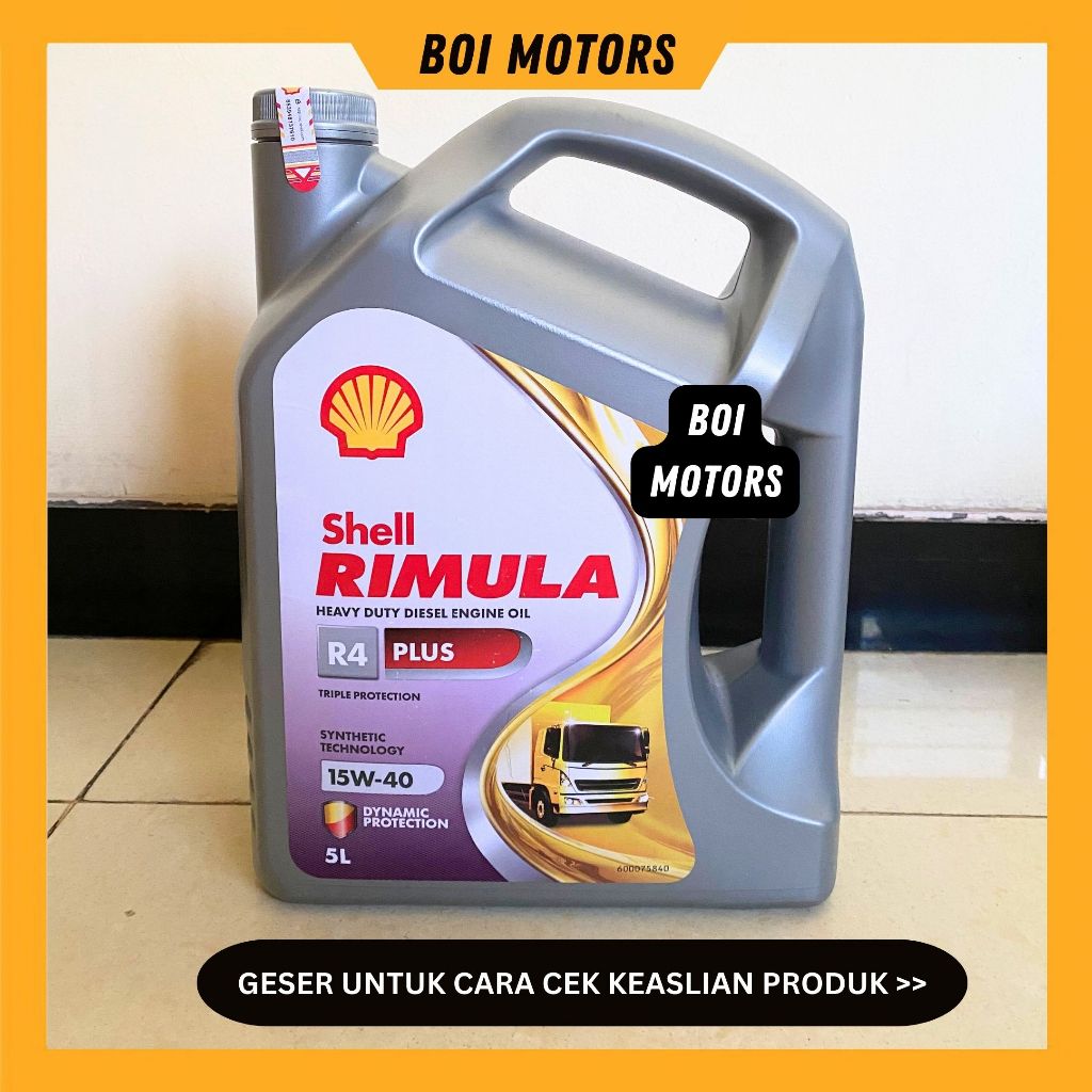 Jual GALON - OLI SHELL RIMULA R4 PLUS 15W-40 ISI 5 LITER - 100% ORI ...