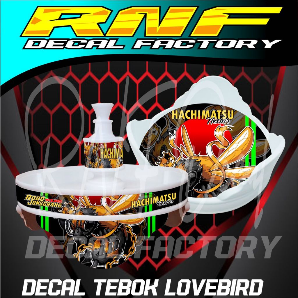 Jual decal tebok lovebird kerem,stiker tebok konin,stiker tebok sogon ...