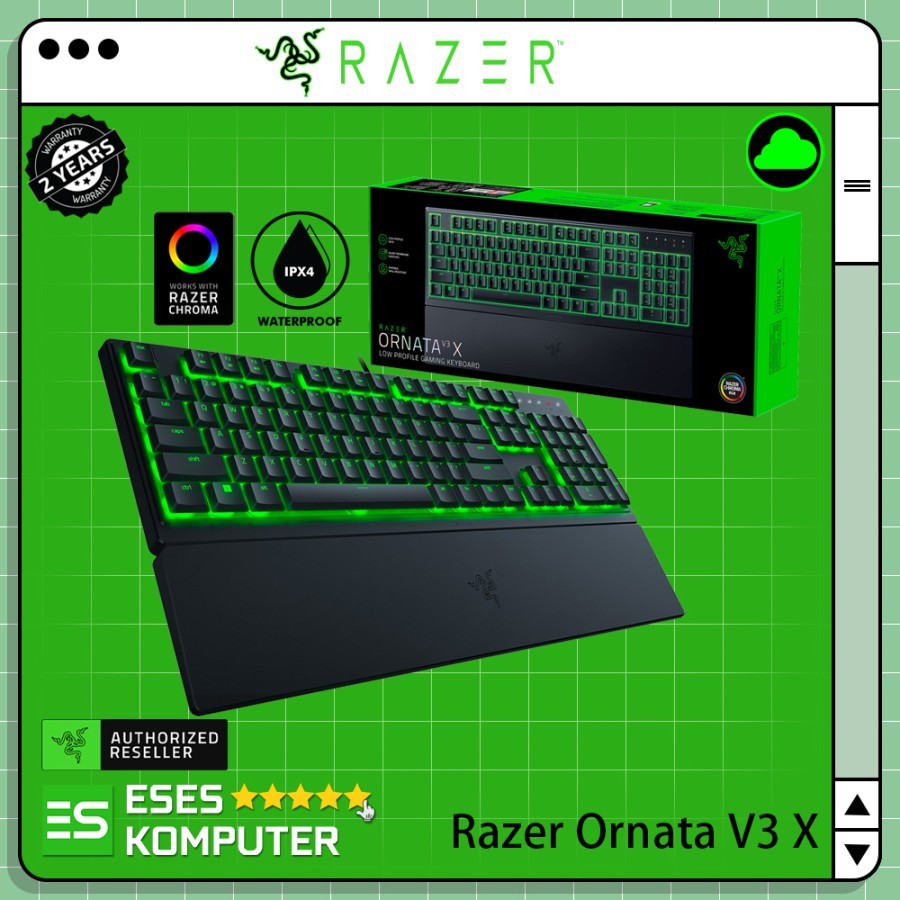 Jual Keyboard RAZER Ornata V3X V3 X RGB | Low Profile Keyboard Gaming ...