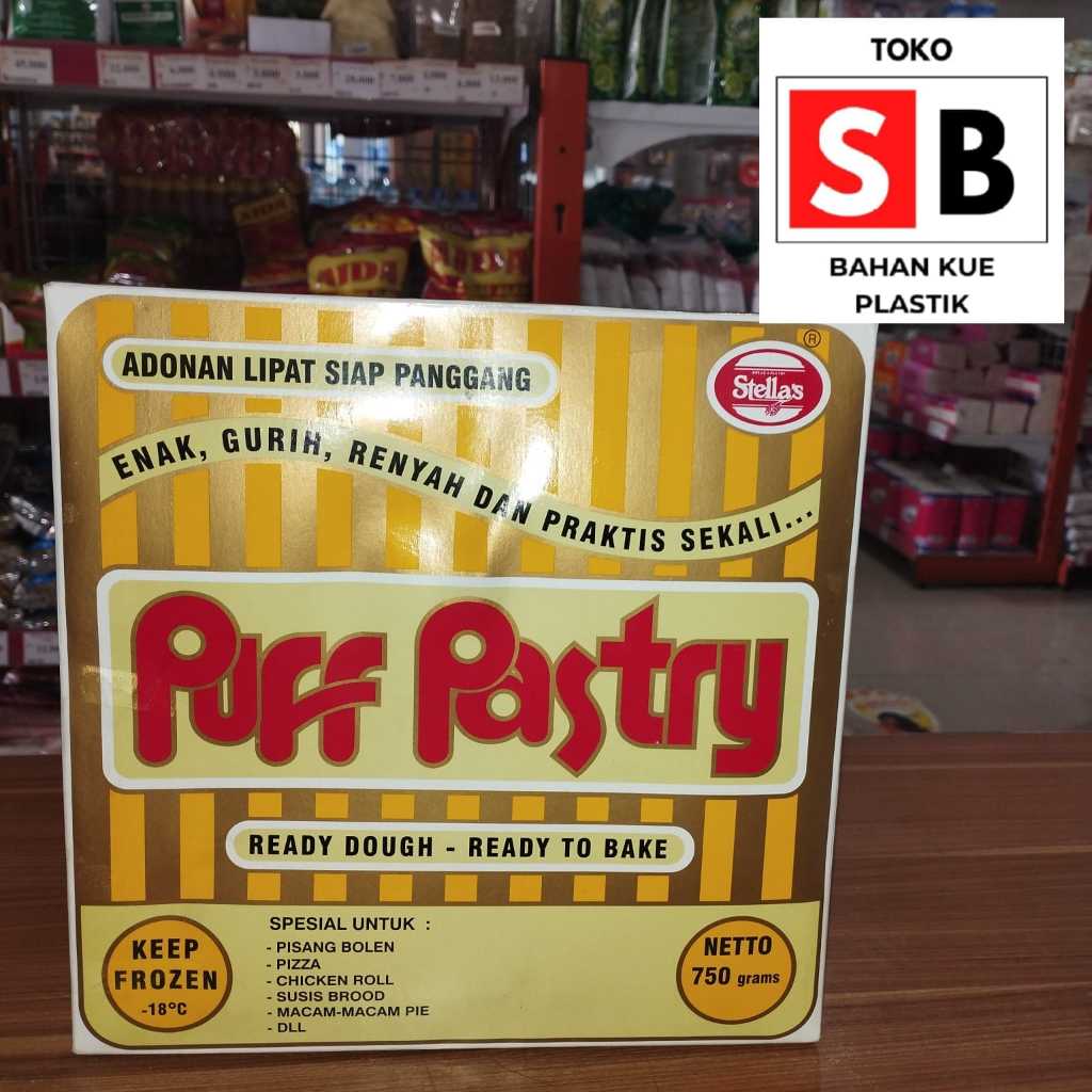 Jual KULIT PUFF PASTRY STELLA DOUGH 750 GR INSTANT READY PASTRI ...