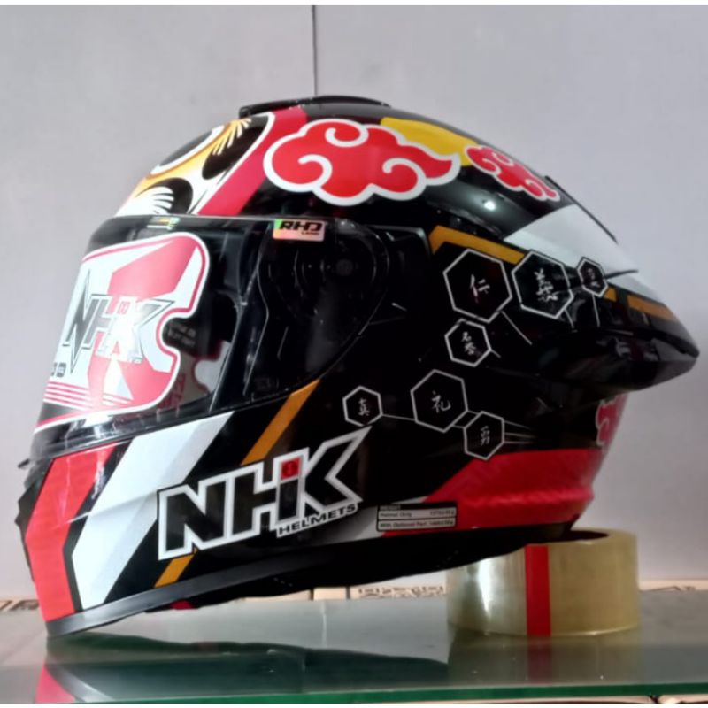 Jual HELM NHK R1 MARK 1 GP EDITION SERIES ALONSO #7USA STAR WHITE ...