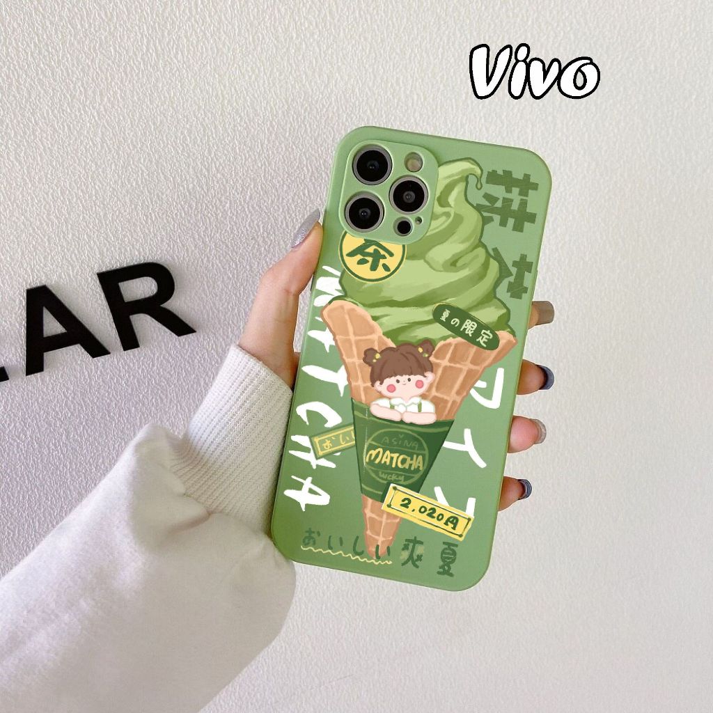 Jual Ice Cream Matcha Case VIVO Y17 Y15 Y12 Y95 Y93 Y91 Y91C S1 Lens ...