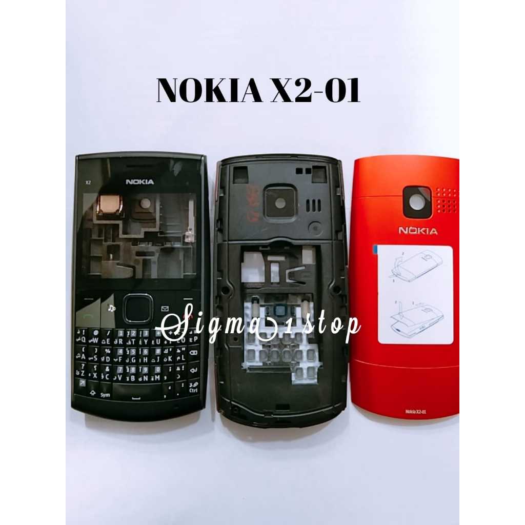 Jual NOKIA X2-01 CASING ORIGINAL FULL SET + TULANG HOUSING DOMPET HP COVER SARUNG PINGGANG ...