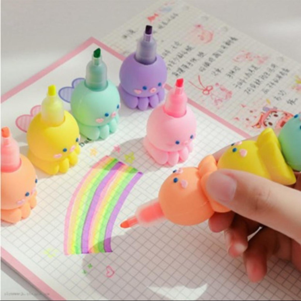 Jual Stabilo Deli Stabilo Highlighter Set Karakter Lucu Alat Tulis ...