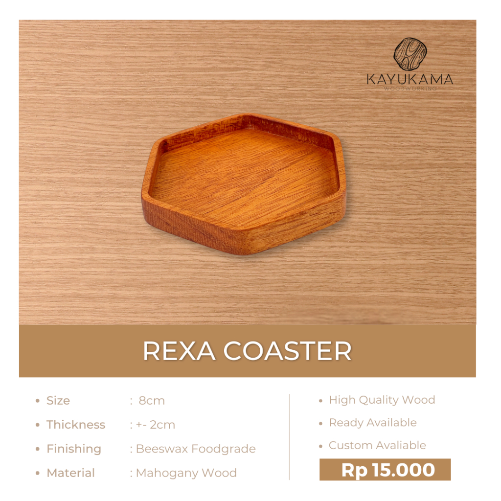Jual Tatakan minuman - Coaster - Kayu Mahoni - Coffee Shop - Cafe ...
