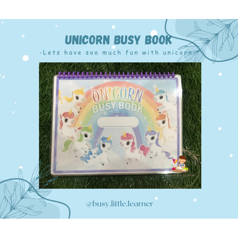 Jual Unicorn Busy Book / busy book / buku edukasi anak / mainan anak ...