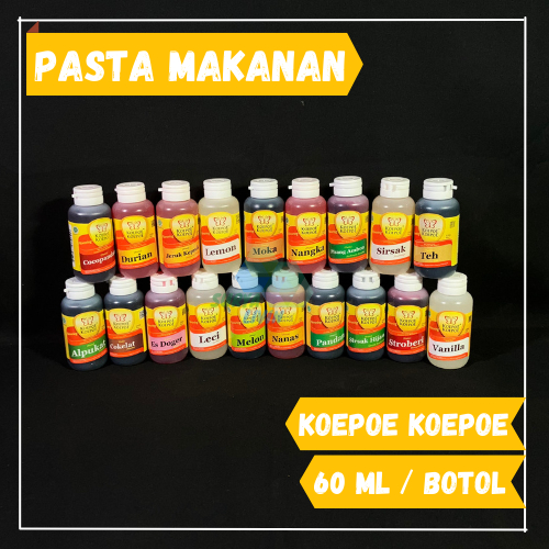 Jual Perisa PASTA Makanan Koepoe Koepoe 60ml / Penguat Aroma Makanan ...