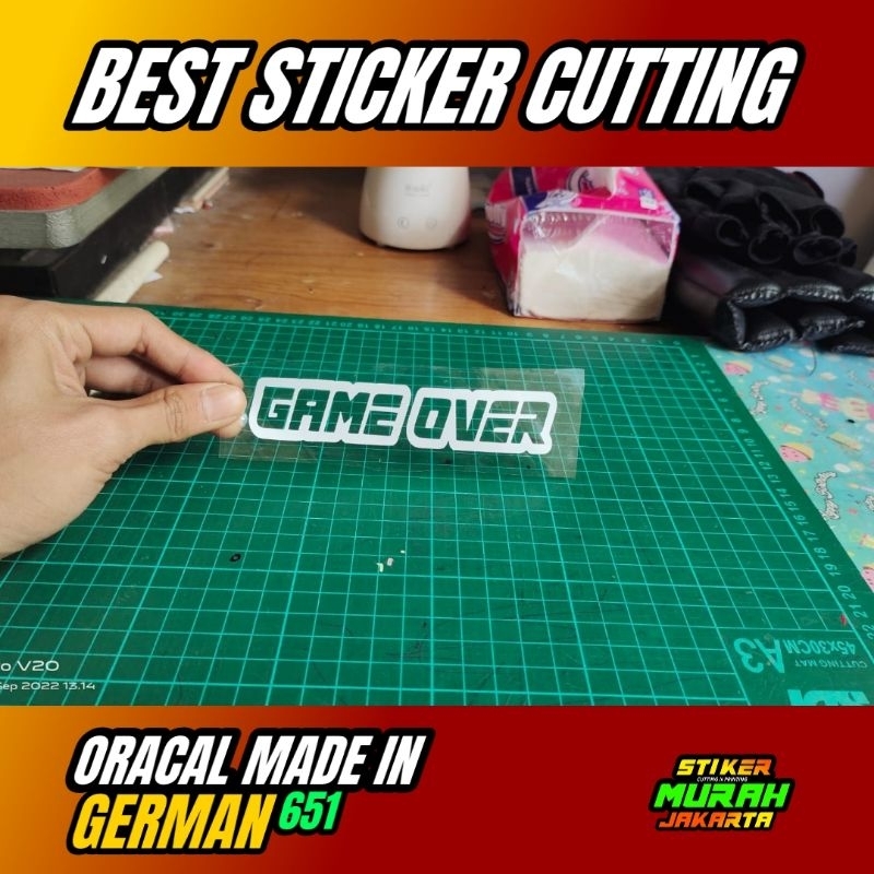 Jual STIKER GAME OVER STIKER CUTTING TRANSPARAN LOGO DLL | Shopee Indonesia