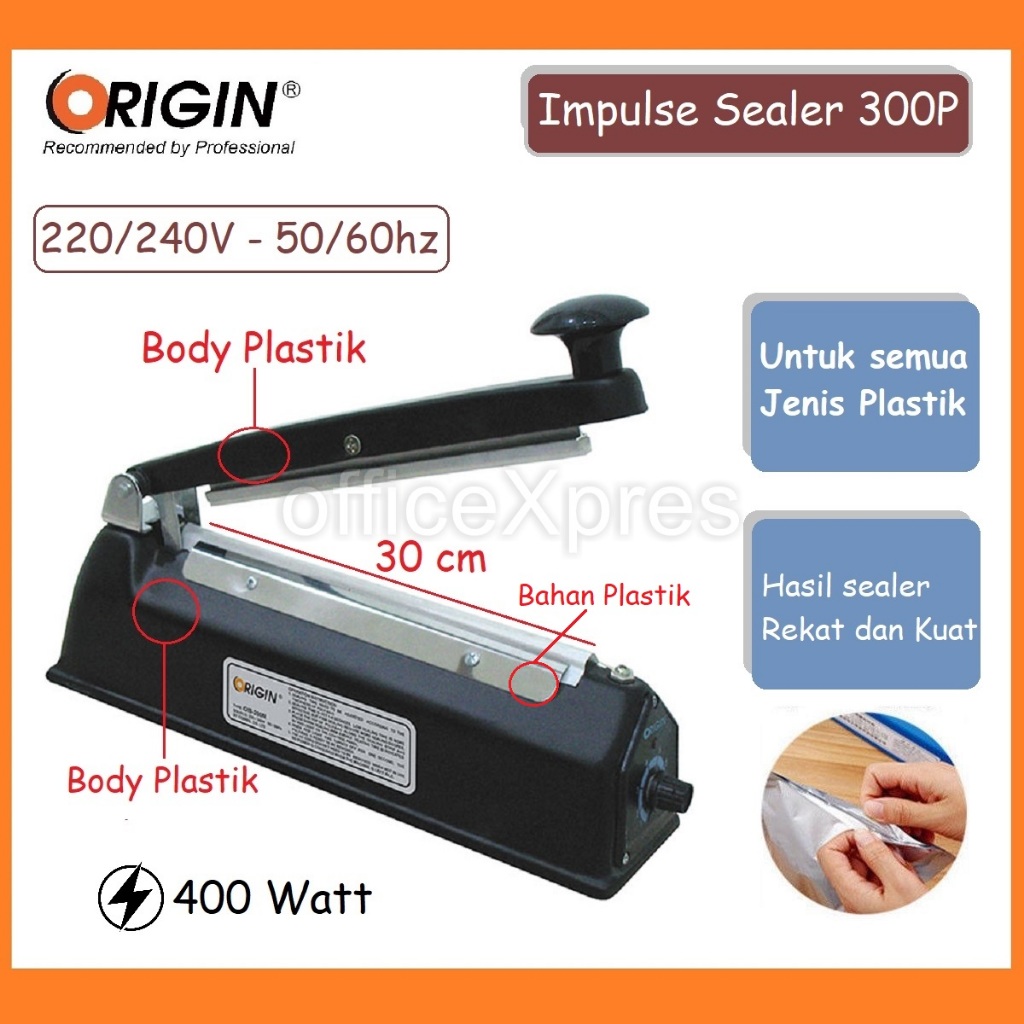 Jual Alat Pres Plastik 300 / Alat Perekat Plastik / Impulse Sealer 30 ...