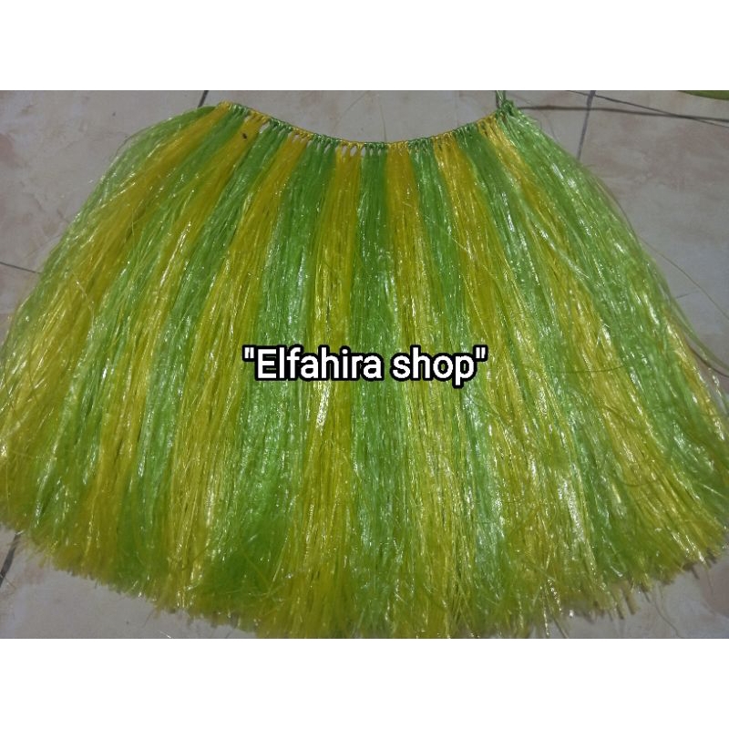 Jual Rok rumbai tali rafia 2 warna perlengkapan tarian adat | Shopee ...
