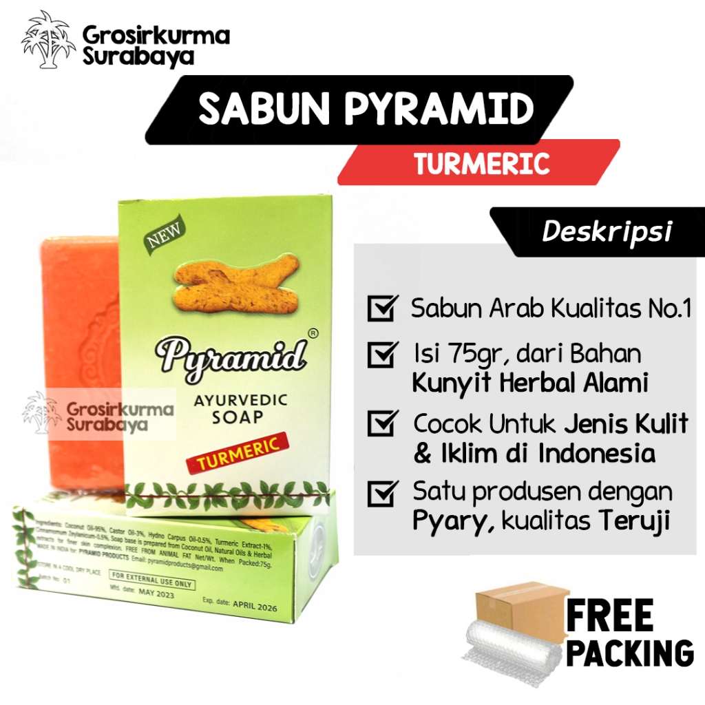Jual ASLI SABUN PYARY Series Turmeric Nalpamara Saffron Ayurvedic Black ...