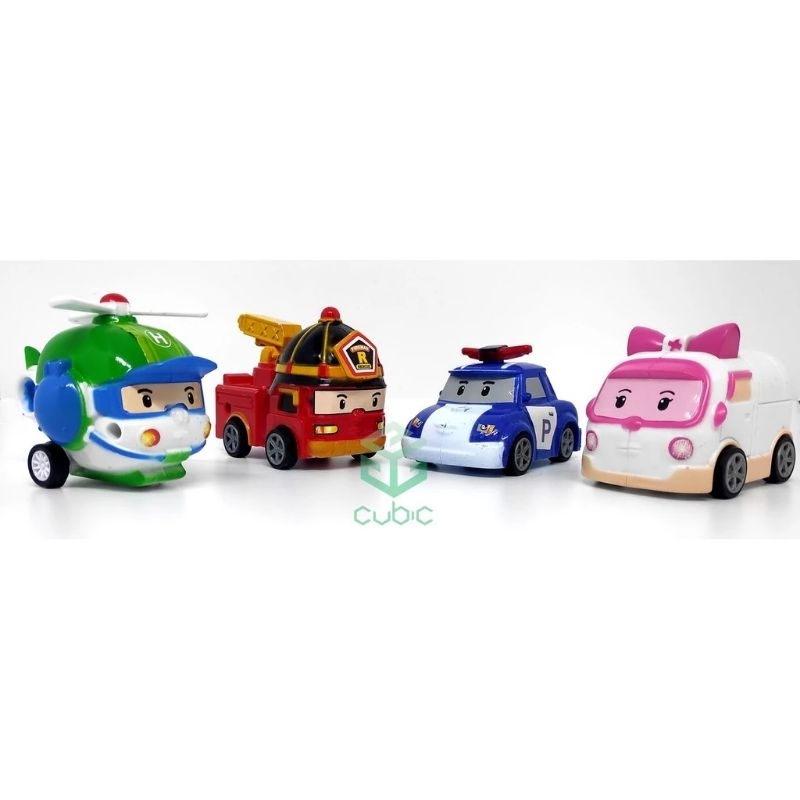 Jual Mobil Poli Set Isi 4 / Mainan Robot Car Set | Shopee Indonesia