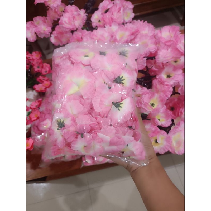 Jual Kelopak Bunga Sakura \ Meihua\ Moifa \ Imlek Besar 6cm (100pcs ...