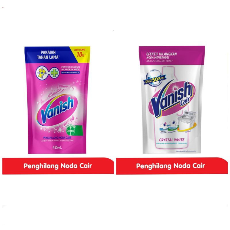 Jual VANISH Cair Botol & Refill Penghilang Noda Membandel 500ml & 425ml ...