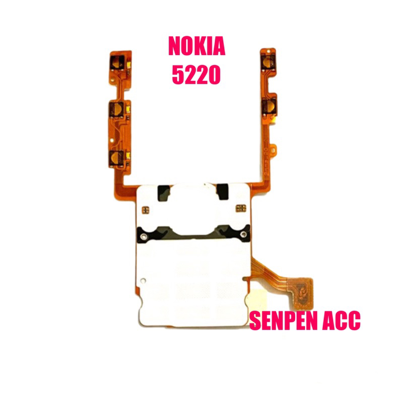 Jual FLEXIBLE FLEXI FLEXIBEL KEYPAD KEYTUN KEYBOARD NOKIA 5220 | Shopee ...