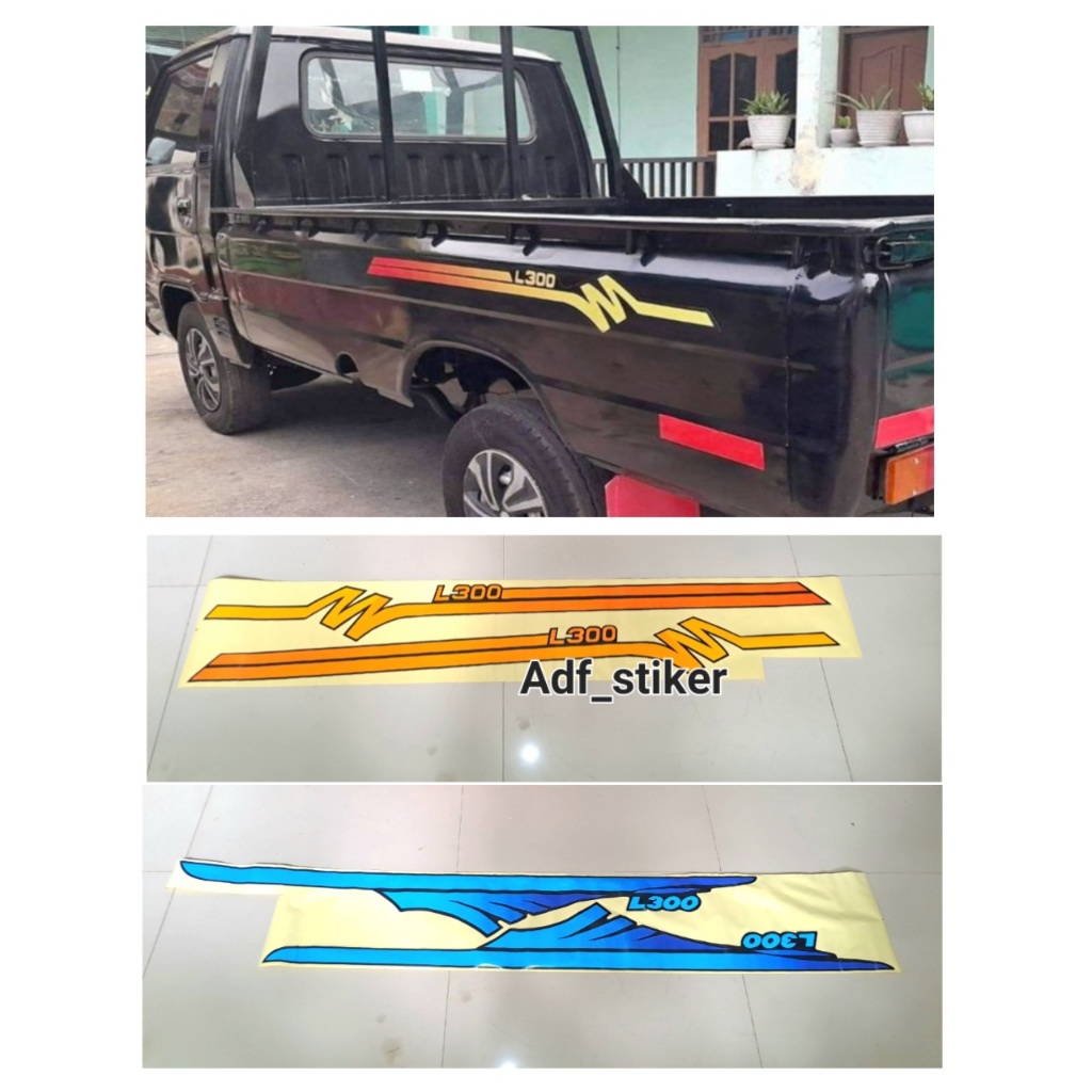 Jual stiker mitsubishi L300 bak samping / stiker L300 pick up colt l300 ...