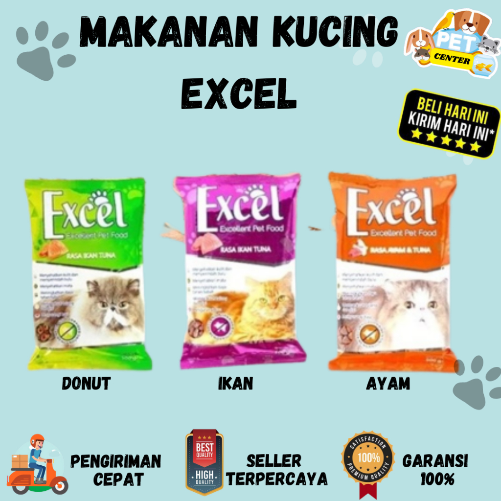 Jual Excel Makanan Kucing Netto 500 gram Freshpack | Shopee Indonesia