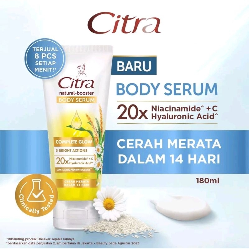 Jual Citra Natural Booster Body Serum Complete Glow with 20X ...