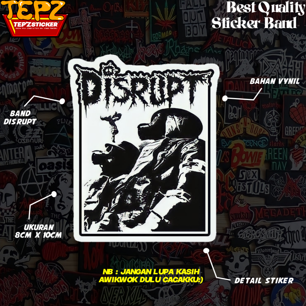 Jual STIKER STICKER (BAND DISRUPT) STIKER BAND|STIKER METAL|STIKER ...