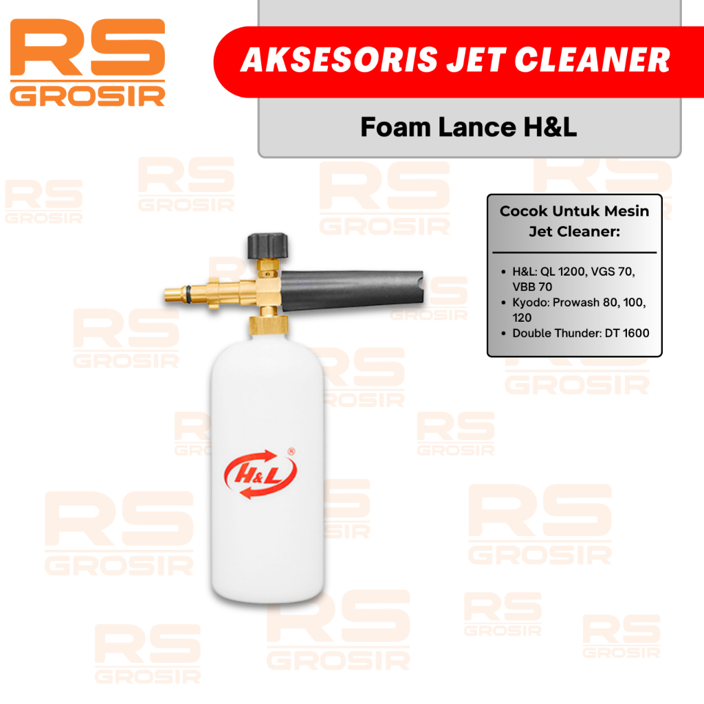 Jual H&L Foam Lance Snow Wash Cuci Salju Tabung Snow Jet Cleaner ...