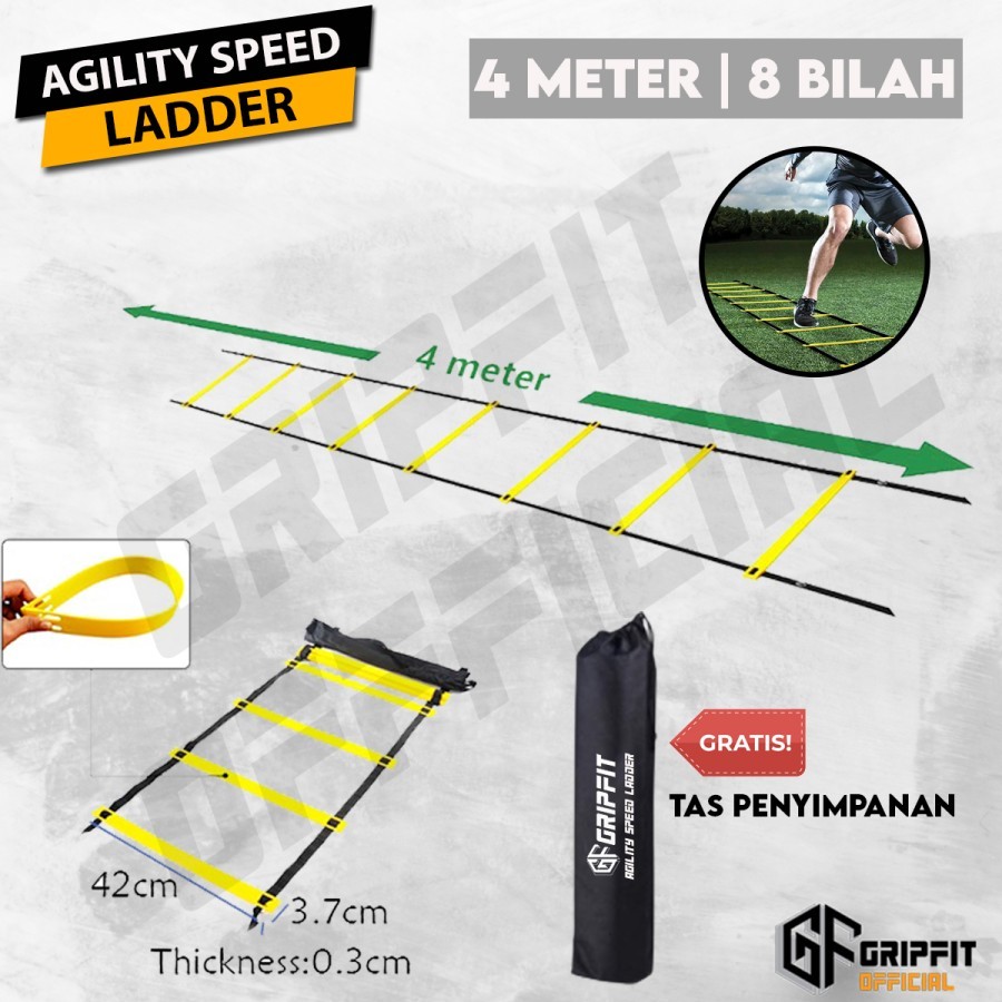 Jual Speed Ladder Agility Ladder Training Tangga Kelincahan 4M 6M 8M ...