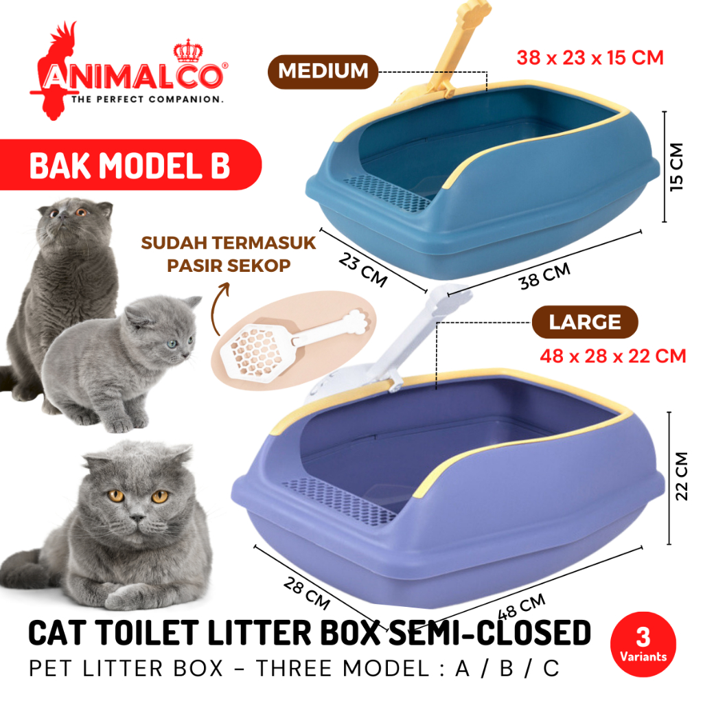 Jual TOILET TEMPAT PUP BAK PASIR KOTAK KUCING CAT KITTEN LITTER POOP ...
