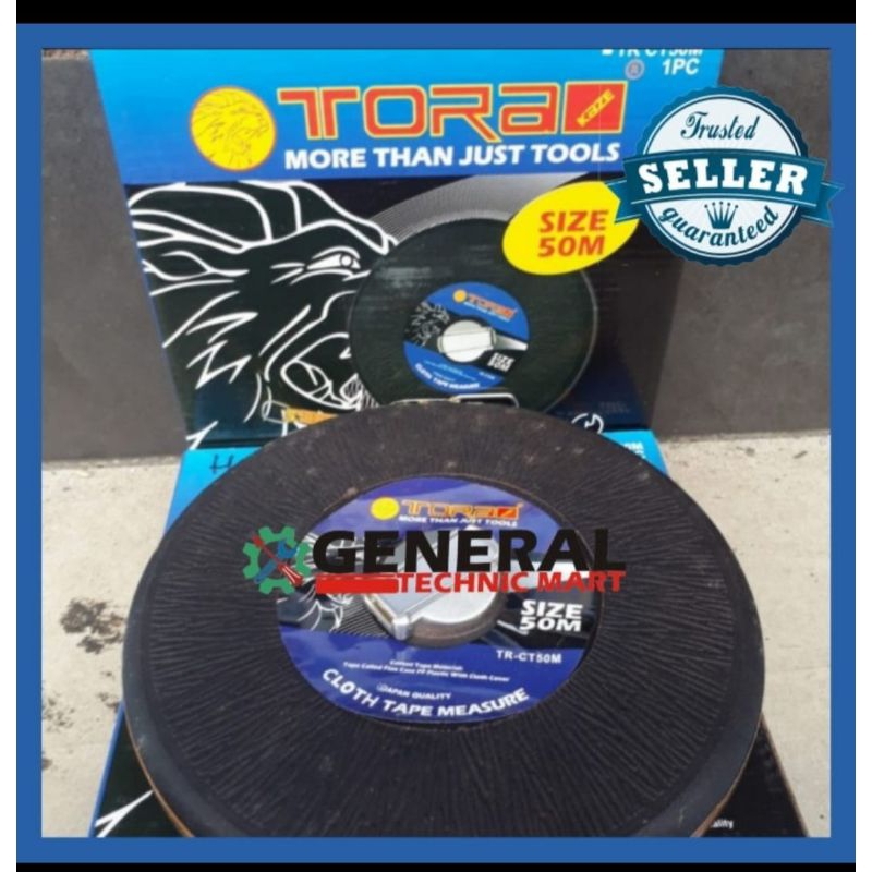 Jual Meteran gulung bukan tancap TORA,meteran tanah kain bulat 50 meter ...