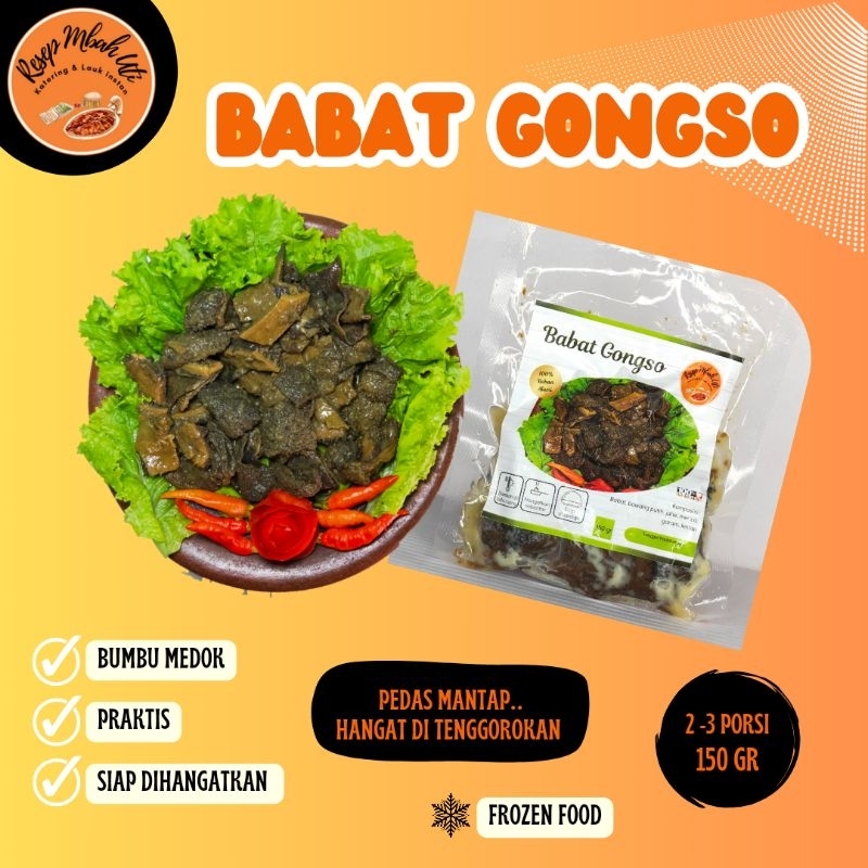 Jual Resep Mbah Uti Babat Gongso Frozen | Shopee Indonesia