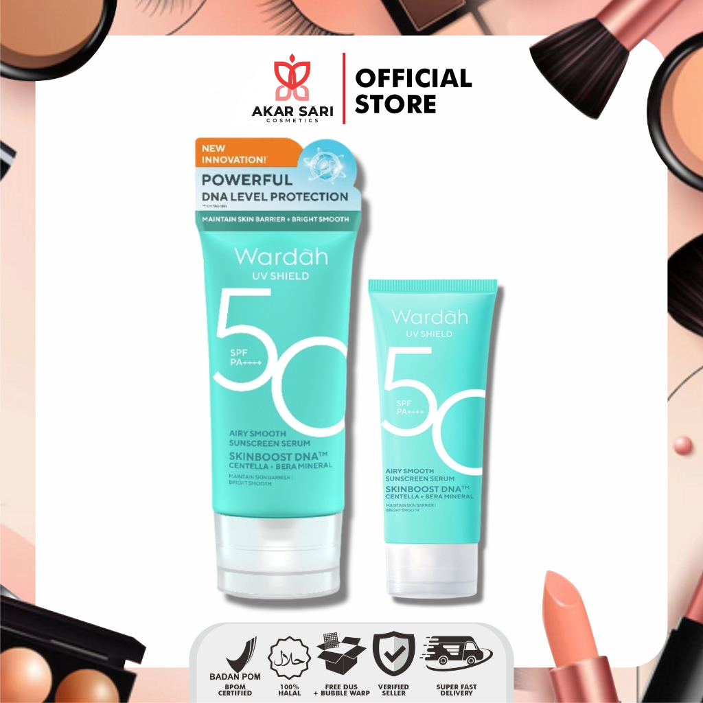Jual WARDAH UV SHIELD AIRY SMOOTH SUNSCREEN SERUM SPF 50 PA++++ - 25 ml ...