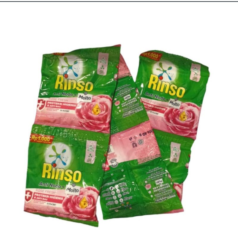 Jual Rinso sachet renceng rose fresh pink ( 6sachet ) | Shopee Indonesia