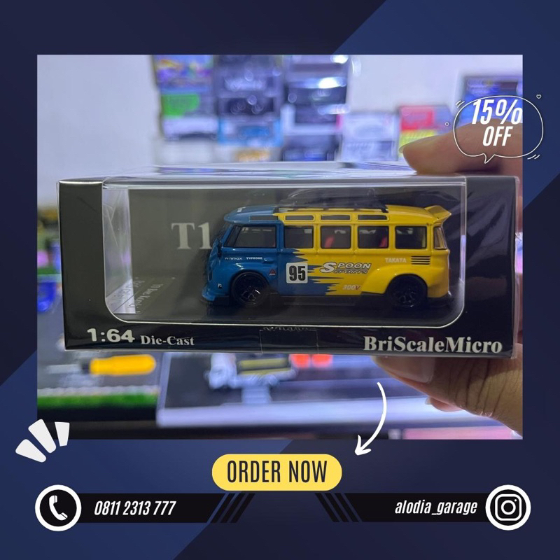 Jual LF RWB VW Volkswagen T1 Spoon Sports (Bri Scale Micro) 1:64 ...