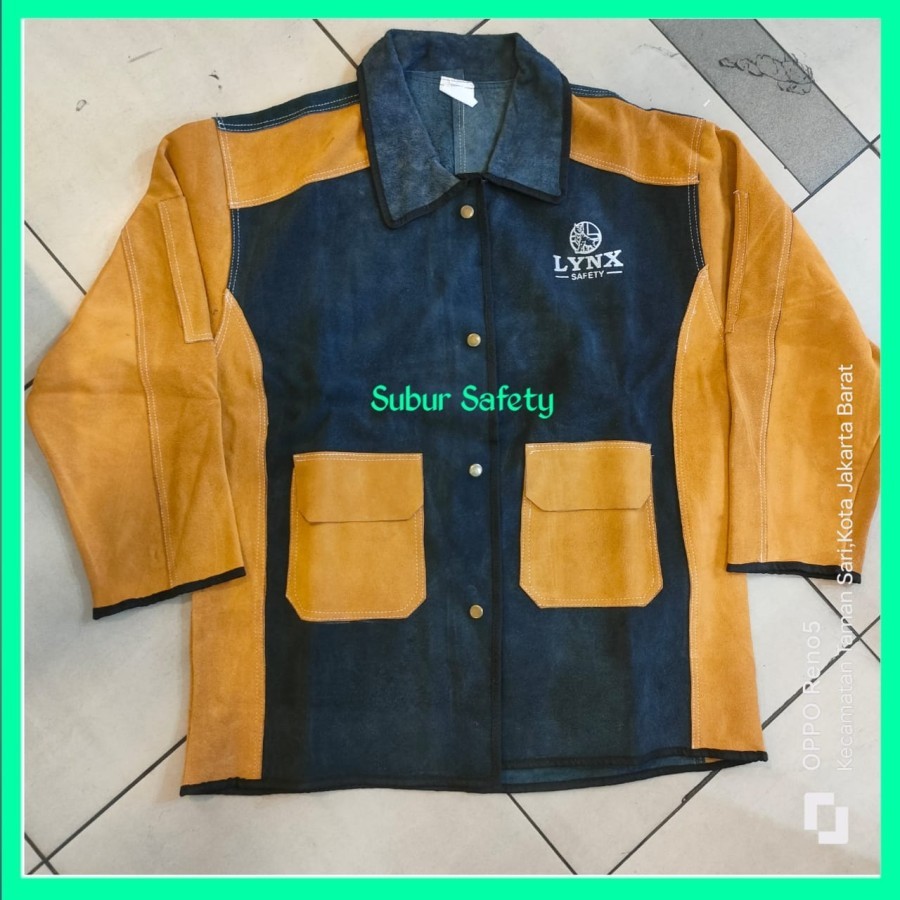 Jual Jaket Las Kulit / Jaket Welding Lynx Original | Shopee Indonesia