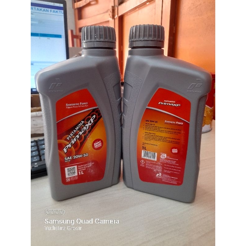 Jual Oli Pertamina Prima Xp 1 Liter 20W50 Sepeda Motor 1 Liter | Shopee ...