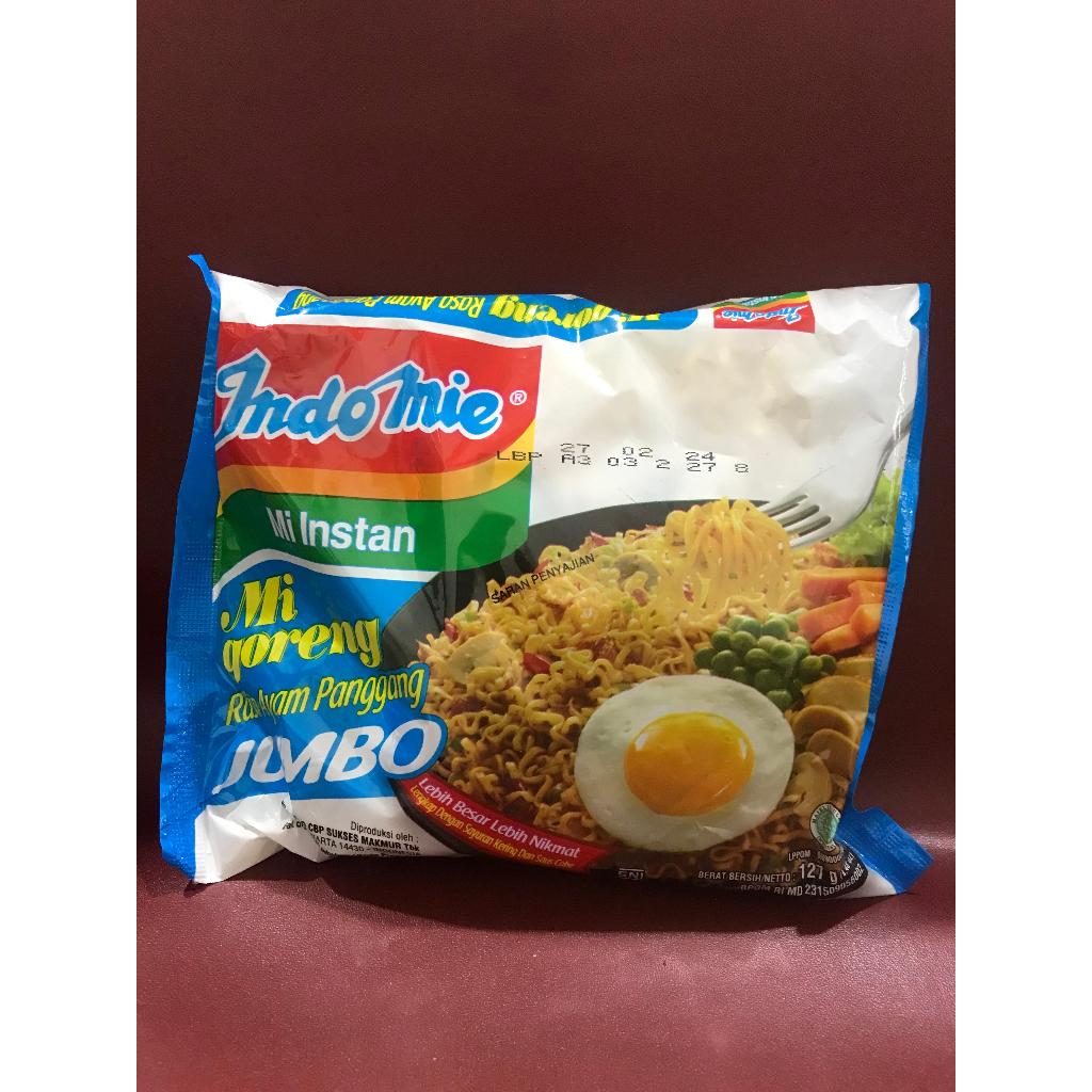 Jual Indomie Mie Goreng Jumbo Ayam Panggang 127g - Mie Instan Jumbo ...