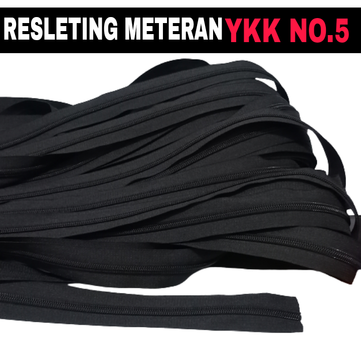 Jual Resleting Zipper YKK Meteran No 5 Warna-Warni | Shopee Indonesia