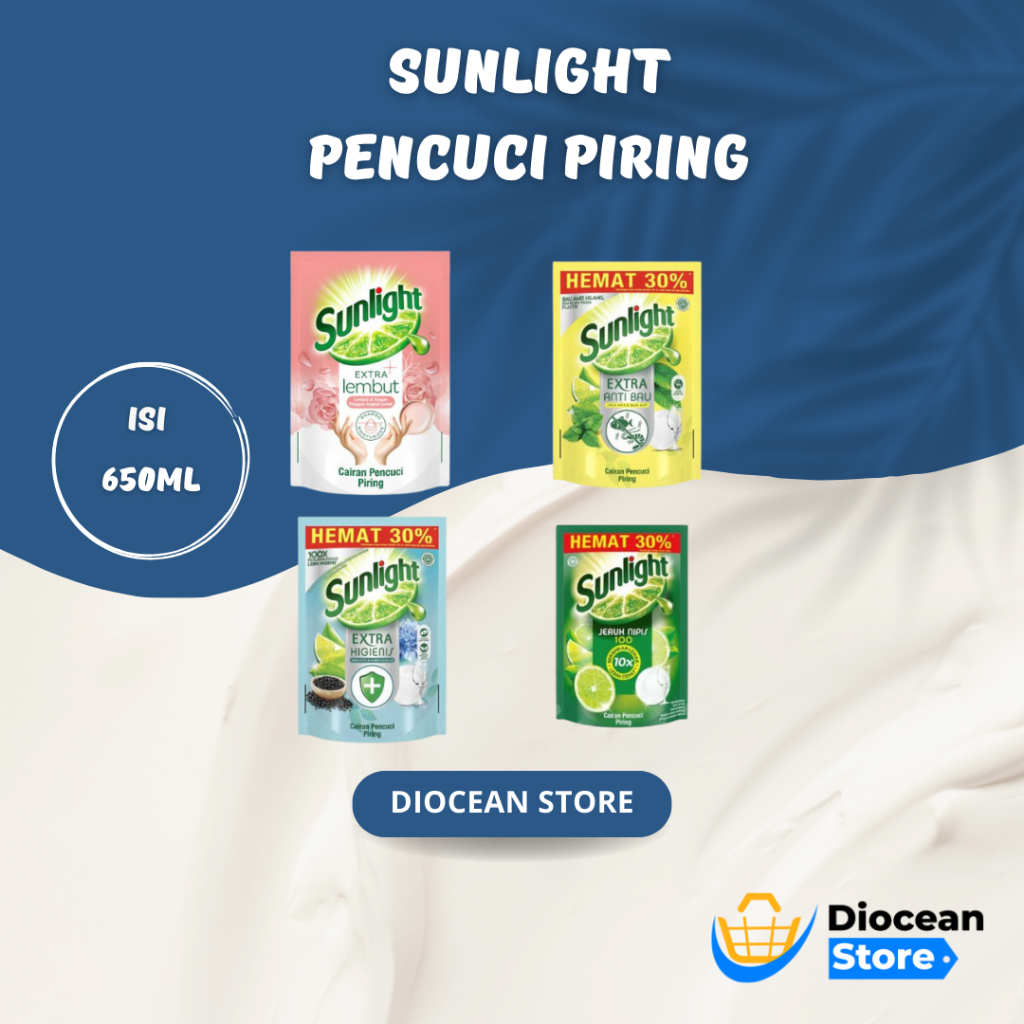 Jual Sunlight Sabun Cuci Piring Lime Extra Lembut Refill 650ml | Shopee ...