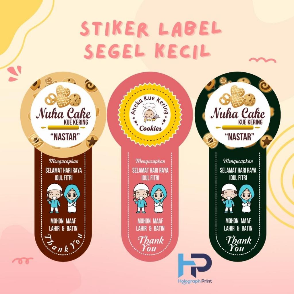 Jual Stiker label makanan custom stiker cutting segel toples versi ...